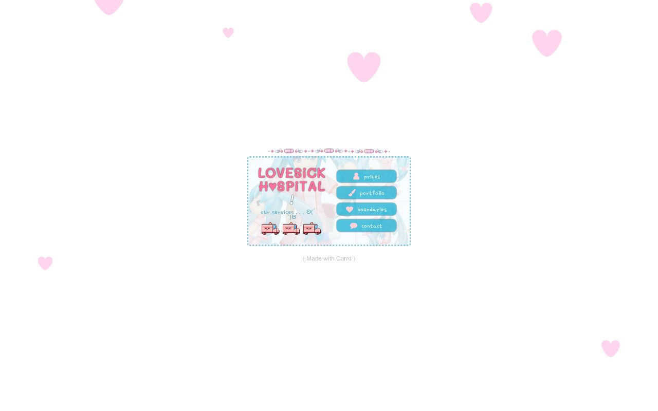 🏥 Lovesicks Comissions 🚑